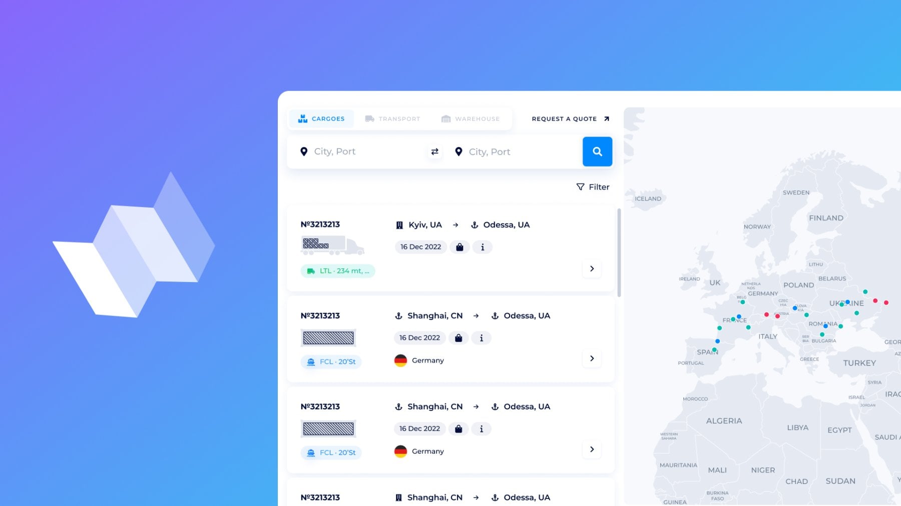How to Use the Logistics Map? Request and Quote Cargo Shipping | บล็อก ...